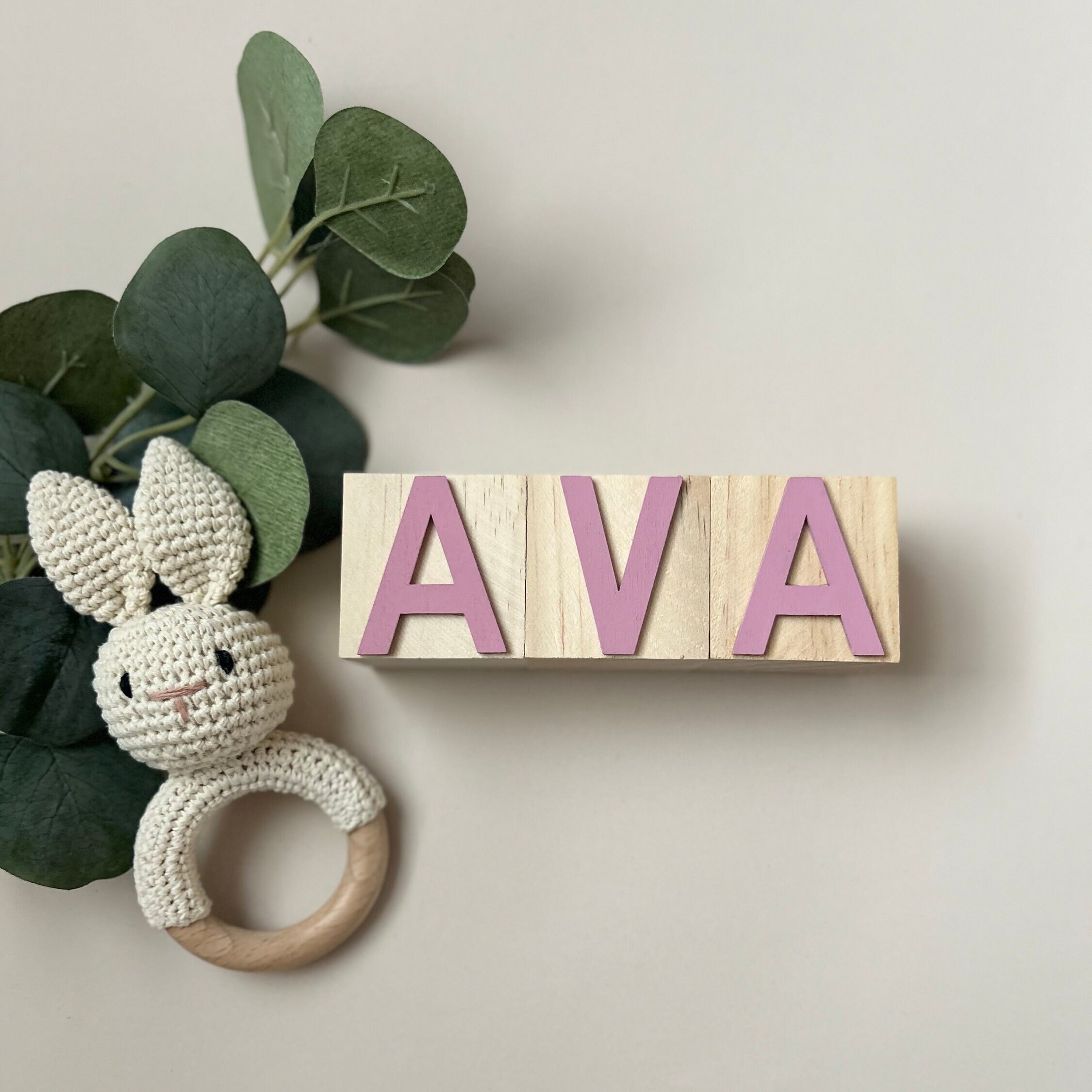 Personalized Blocks Baby Name Nursery Decor Montessori Wood Custom Name ...