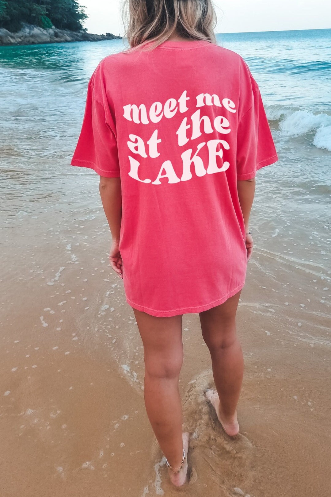 Meet Me at the Lake Shirt Lake Life Shirt Lake Bum Oversized Lake Shirt ...