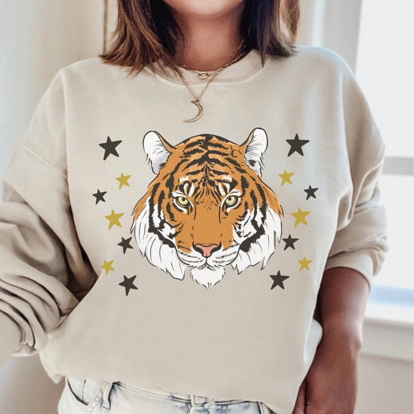 Tiger Sweatshirt - Etsy