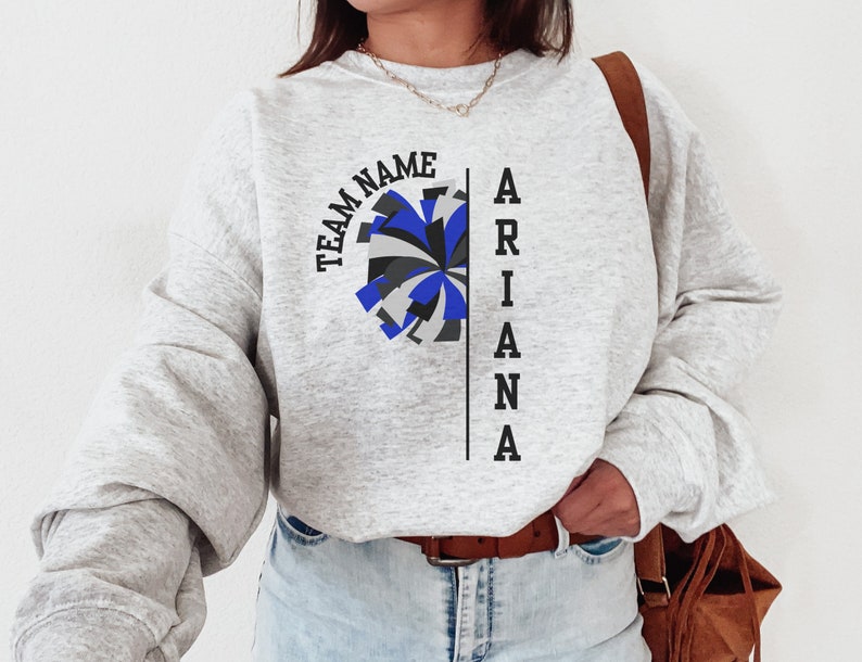 Personalized Custom Cheer Team Sweatshirt for Cheer Mom Cheerleading ...