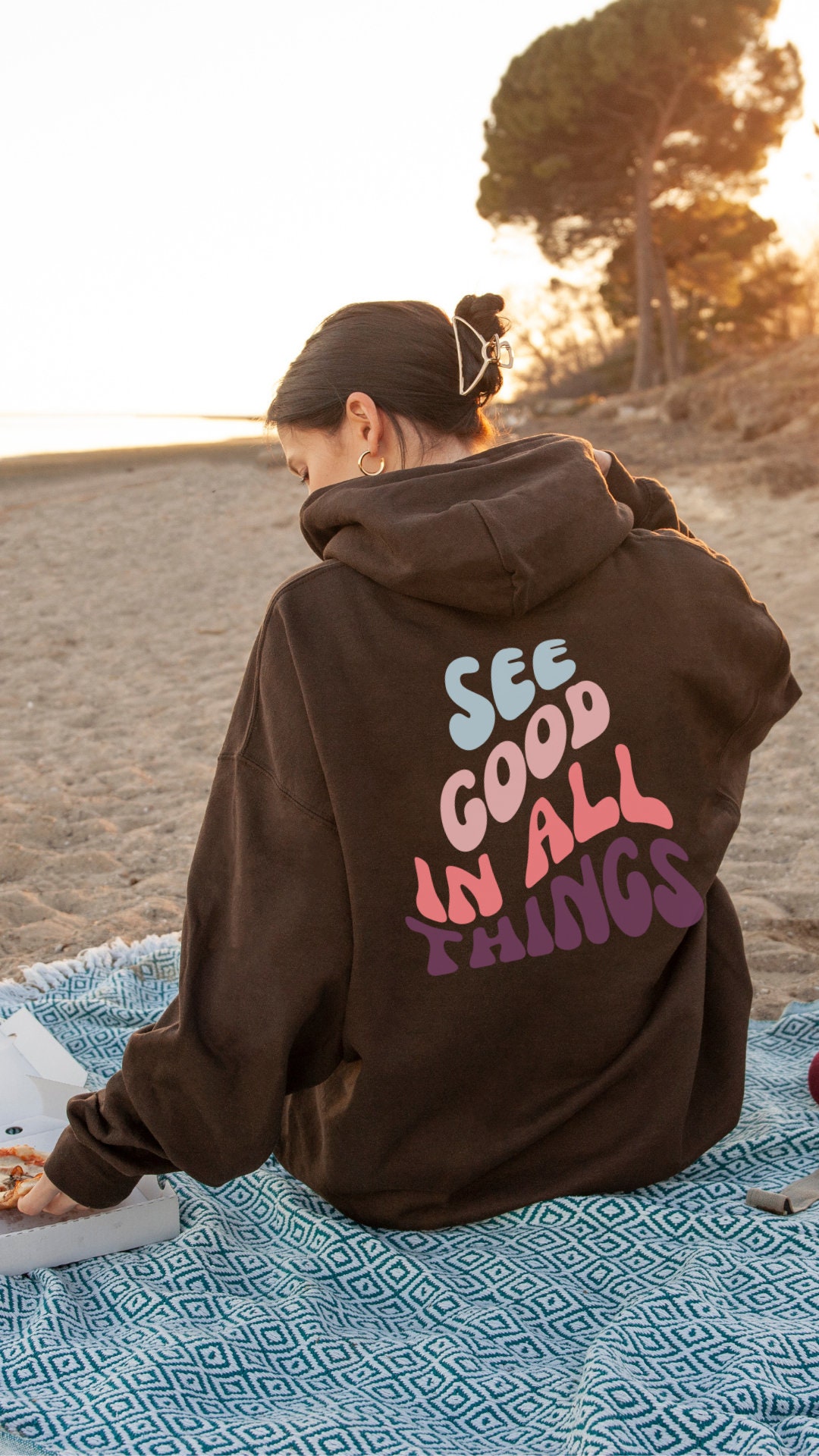 See Good in All Things Hoodie Positive Message Hoodies Positive Quotes ...