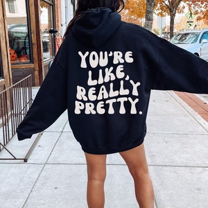 Positive Message Hoodies Positive Quotes Hoodies Word on Back Hoodies ...