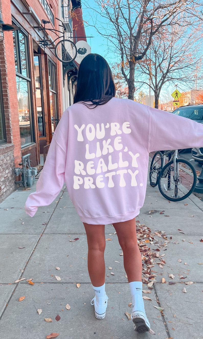 Positive Message Sweatshirt Positive Quotes Hoodie Trendy Crewneck ...