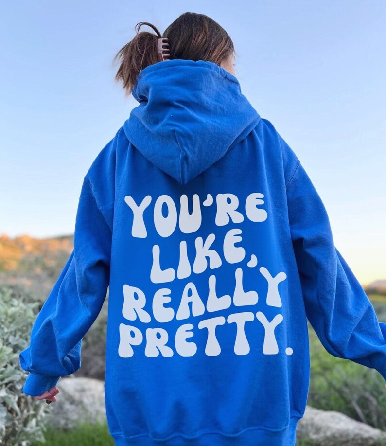 Positive Message Hoodies Positive Quotes Hoodies Word on Back Hoodies ...
