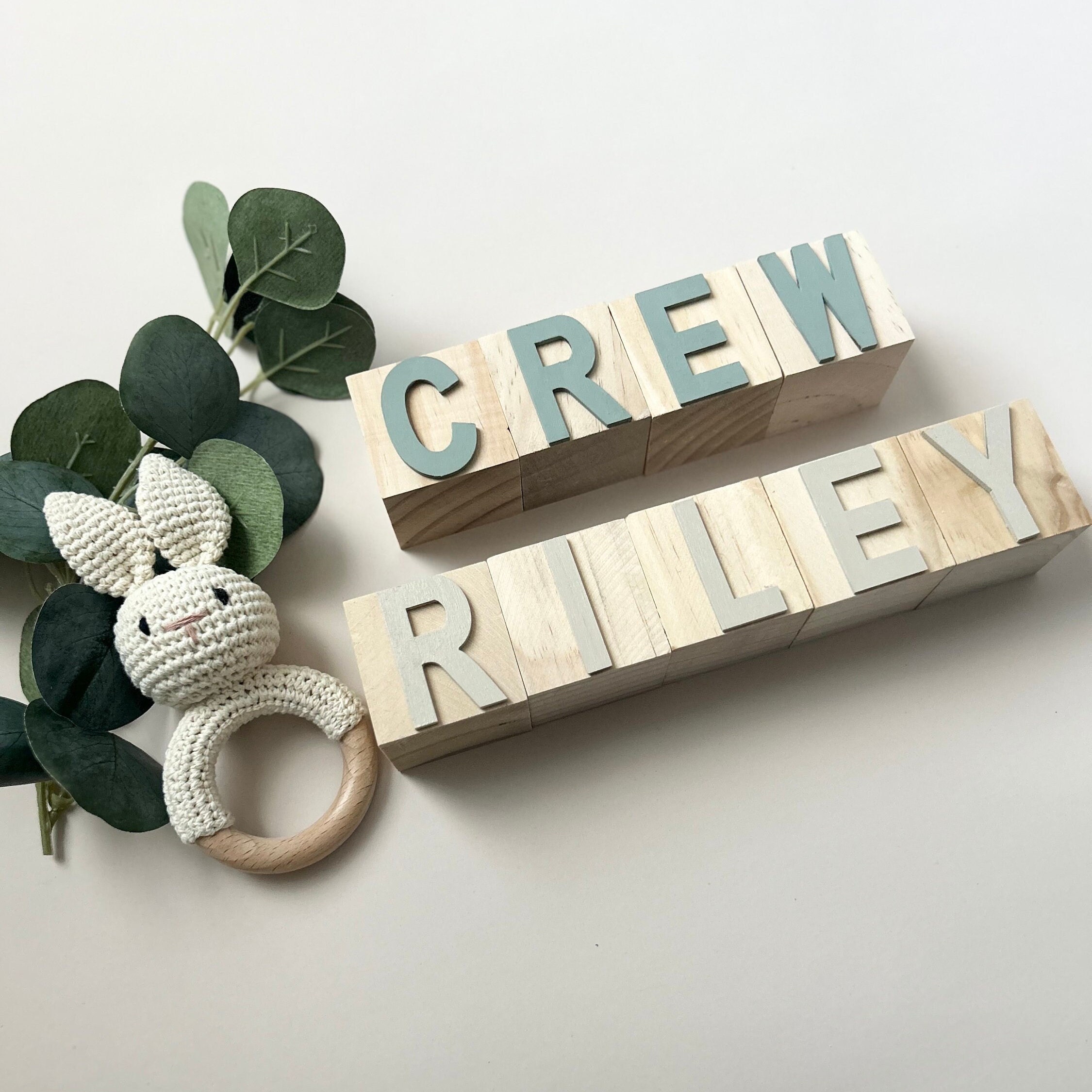 Personalized Blocks Baby Name Nursery Decor Montessori Wood Custom Name ...