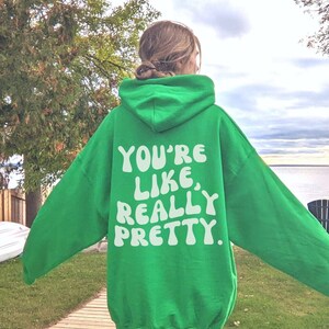 Positive Message Hoodies Positive Quotes Hoodies Word on Back Hoodies ...