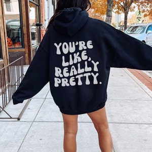 Positive Message Hoodies Positive Quotes Hoodies Word on Back Hoodies ...