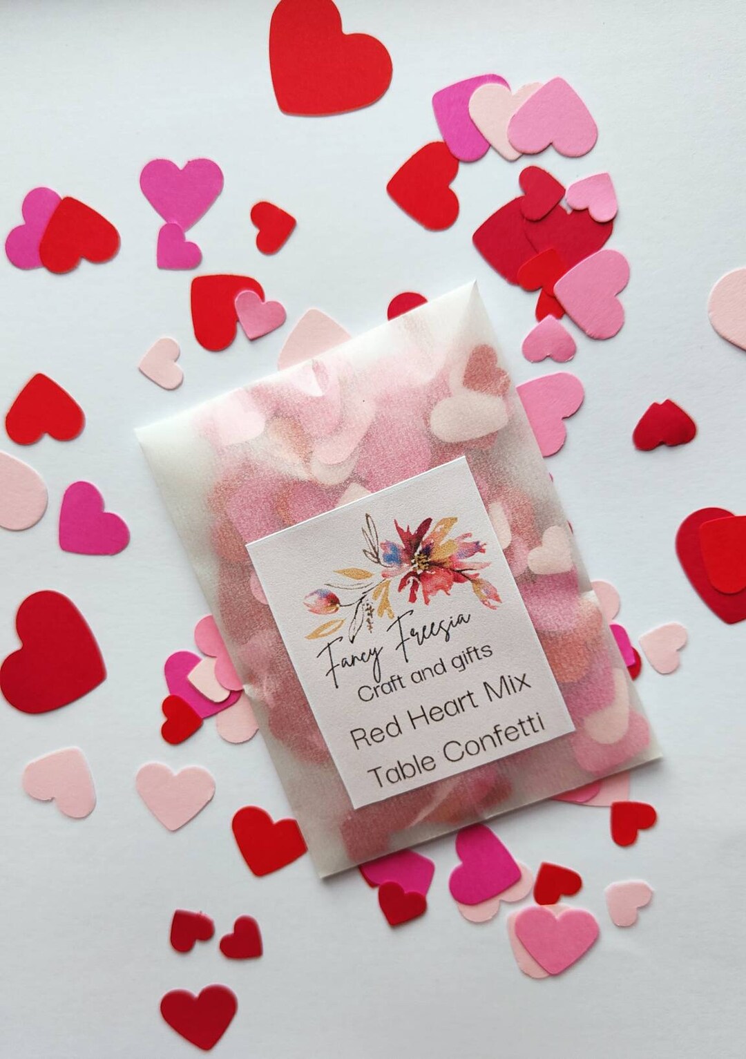 Red Heart Mix Table Confetti Love Heart Valentine's and Weddings ...