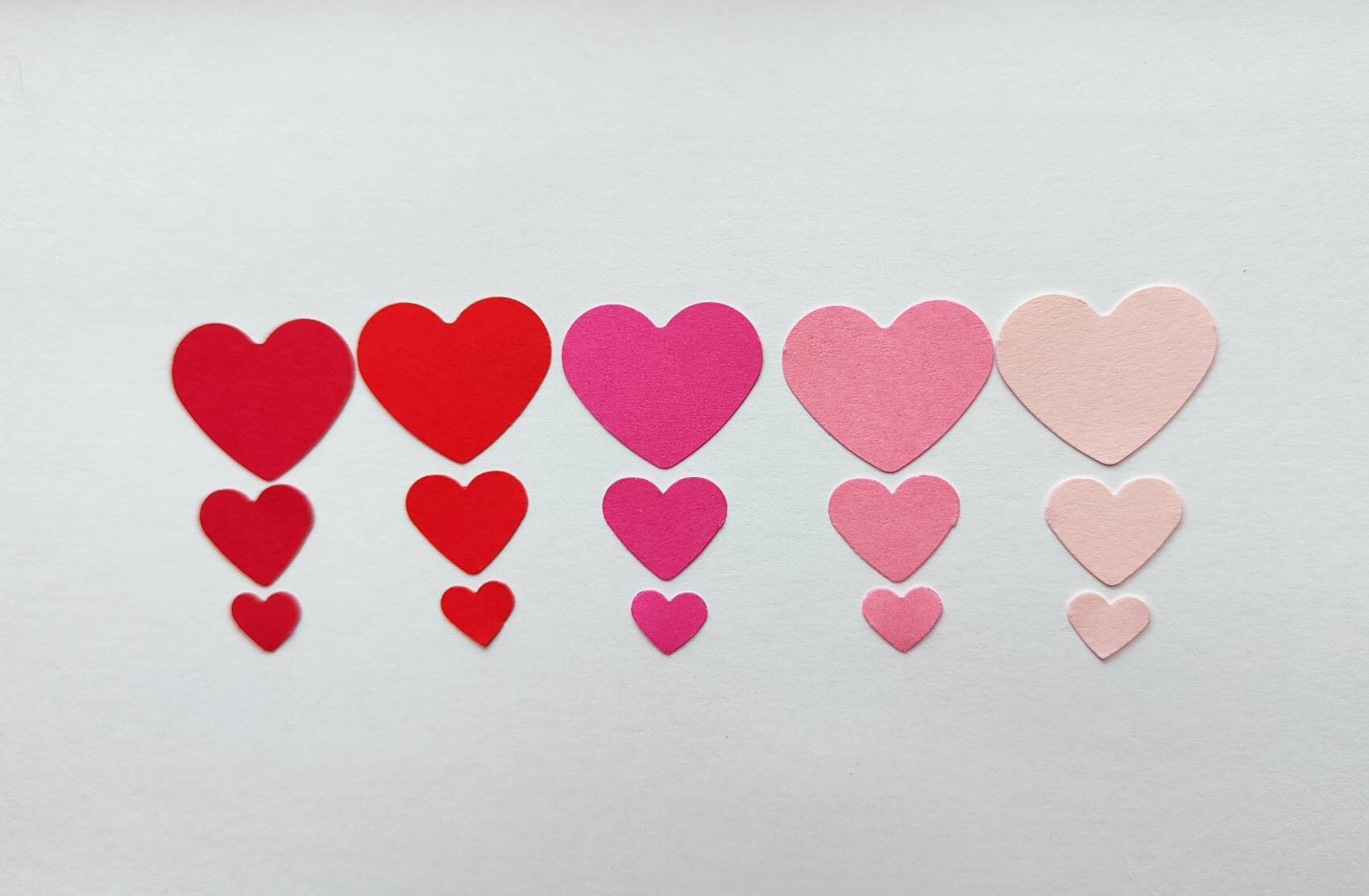 Red Heart Mix Table Confetti Love Heart Valentine's and - Etsy UK