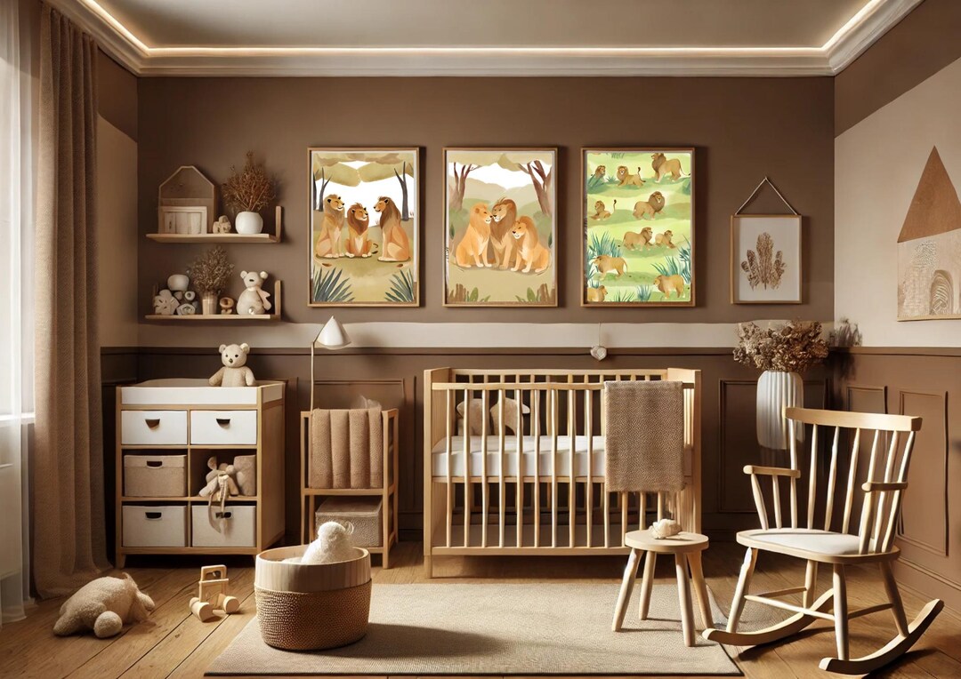 Lion Printable Posters | Set of 3 Posters | Gallery Wall Art | Home ...