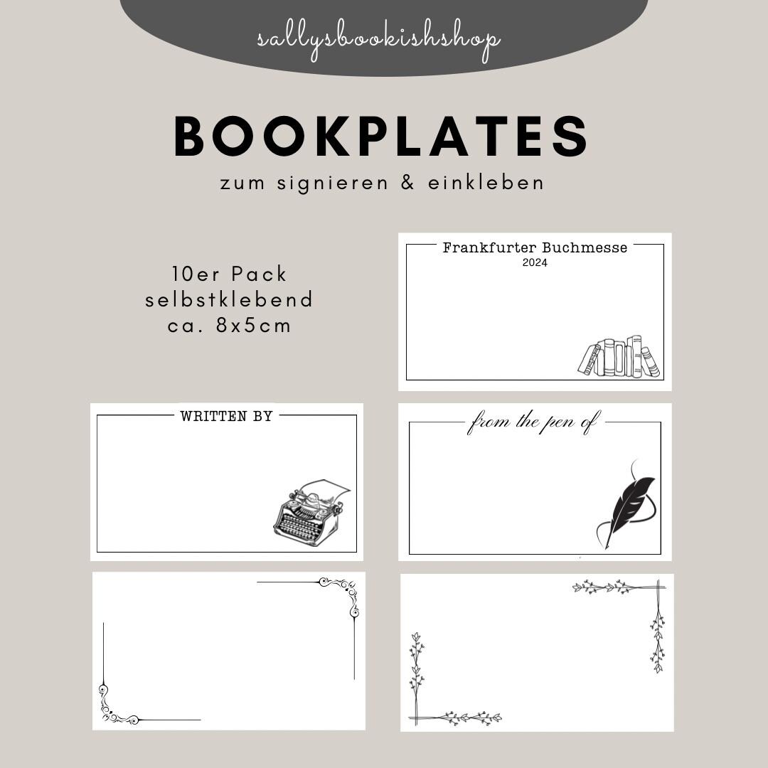 Bookplates for Signing 10 Pieces, Exlibris, Book Fair, Signature ...