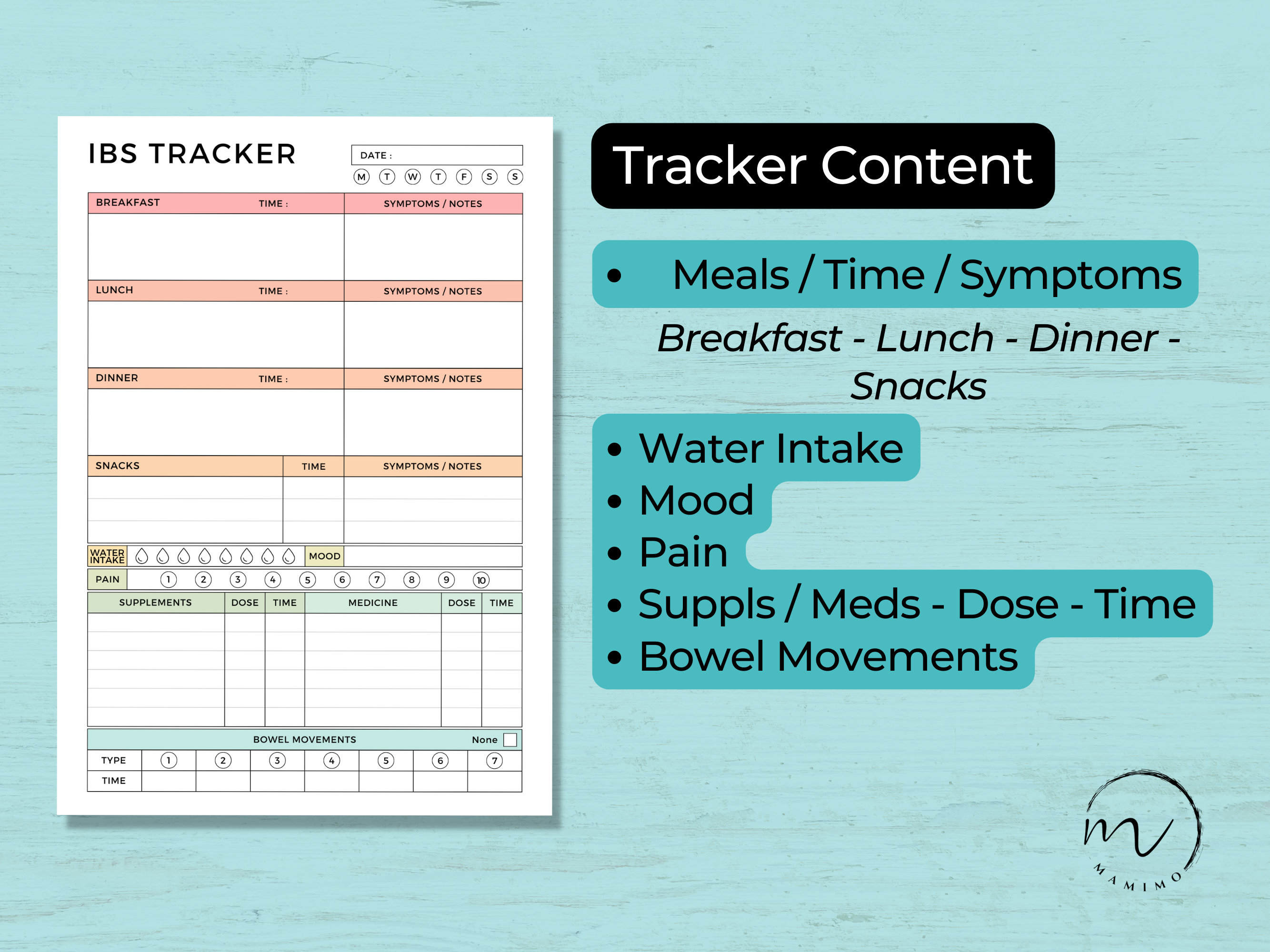 IBS Food Diary Tracker, Symptom Log, Food Intolerance & Sensitivity ...