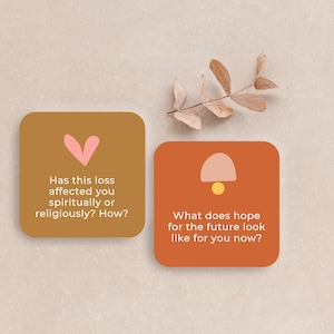 Grief and Loss Question Cards Therapy for Teens and Kids, Therapy ...