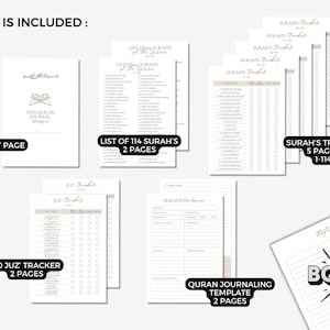 Quran Journal Digital, Quran Study, Quran Tracker, Muslim Planner ...
