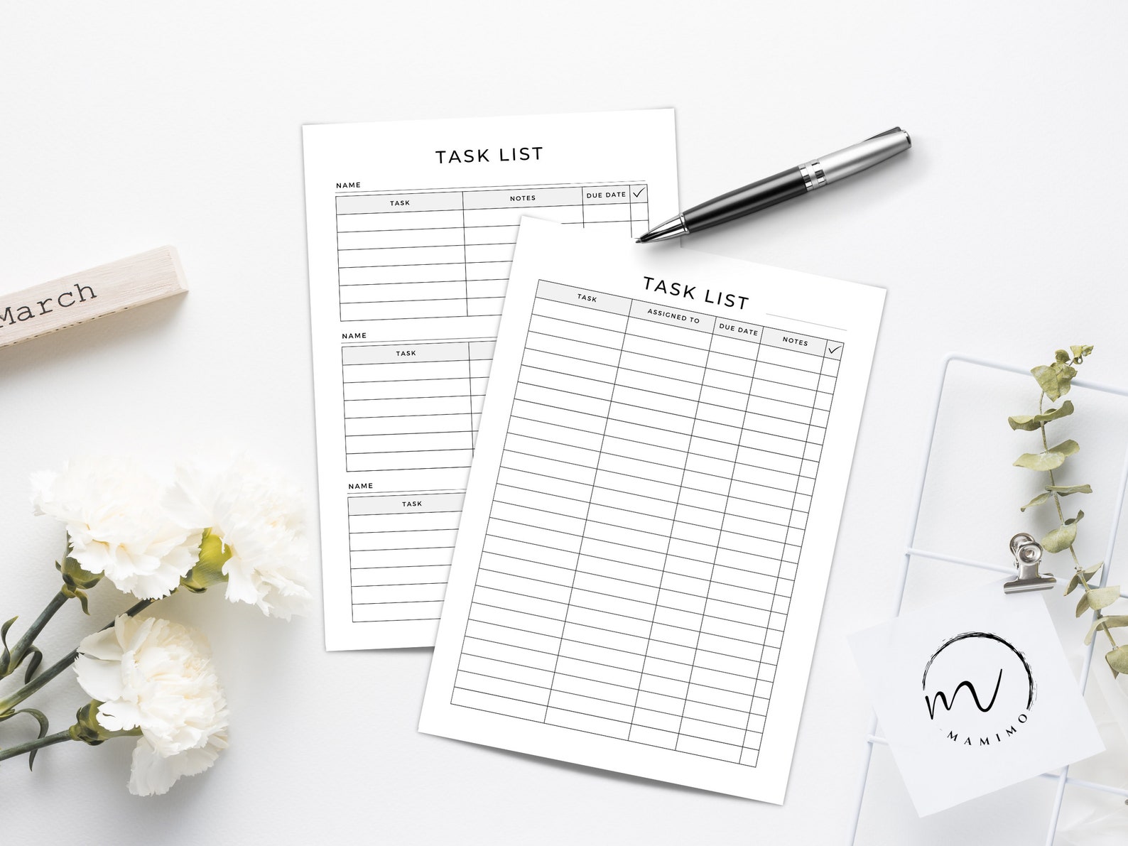 Employee Task List, Assignment Sheet, Employee Timekeeping Sheet, Task ...