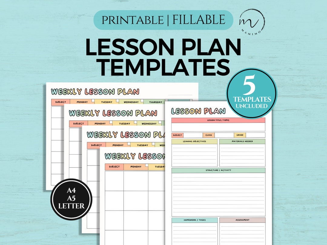 Weekly Lesson Plans for Preschool, Prek, Kindergarten, Daycare ...