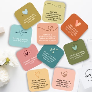 Couple Question Cards, Conversation Starters Cards, Date Night Cards ...