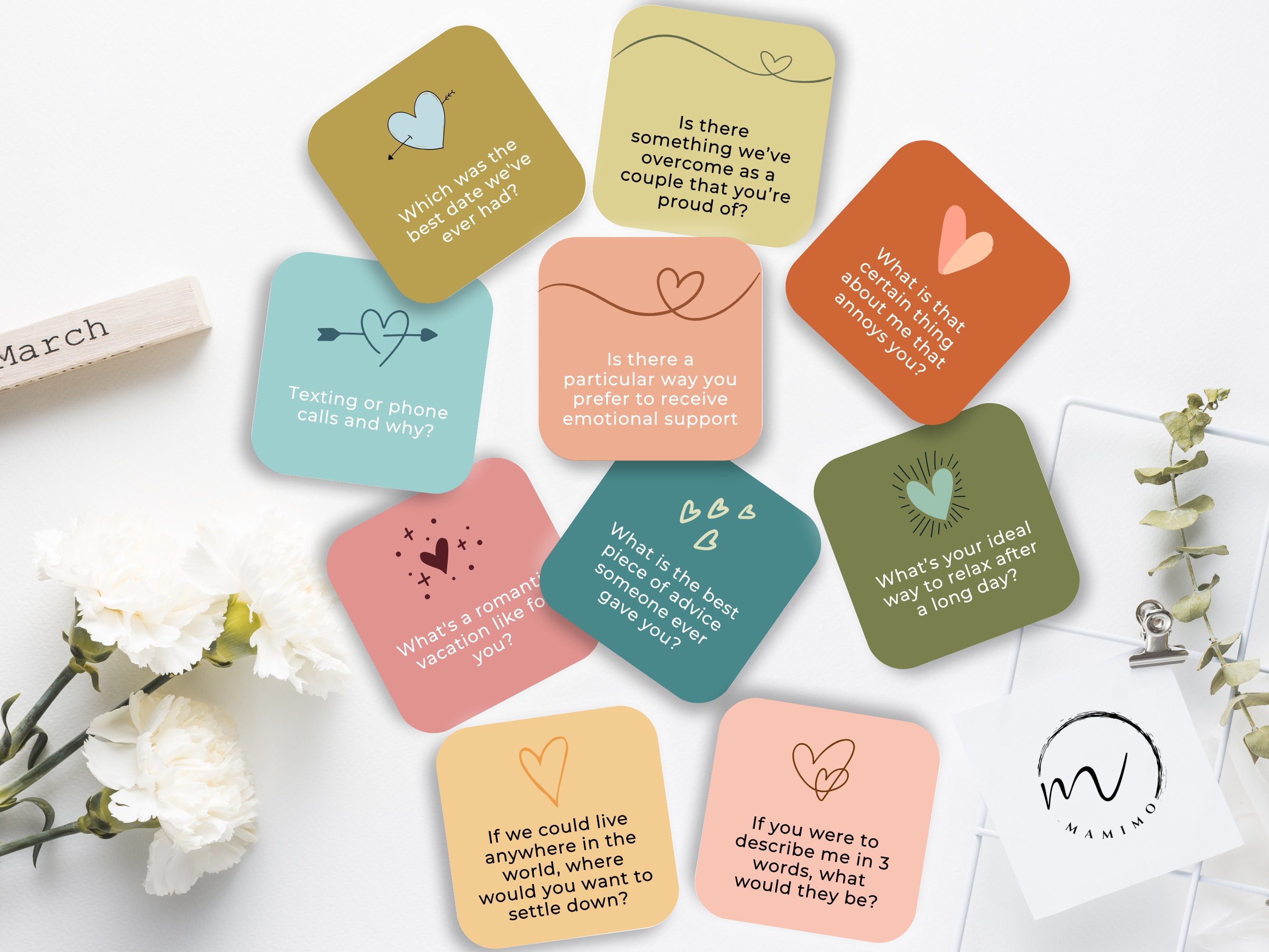 Couple Question Cards, Conversation Starters Cards, Date Night Cards ...