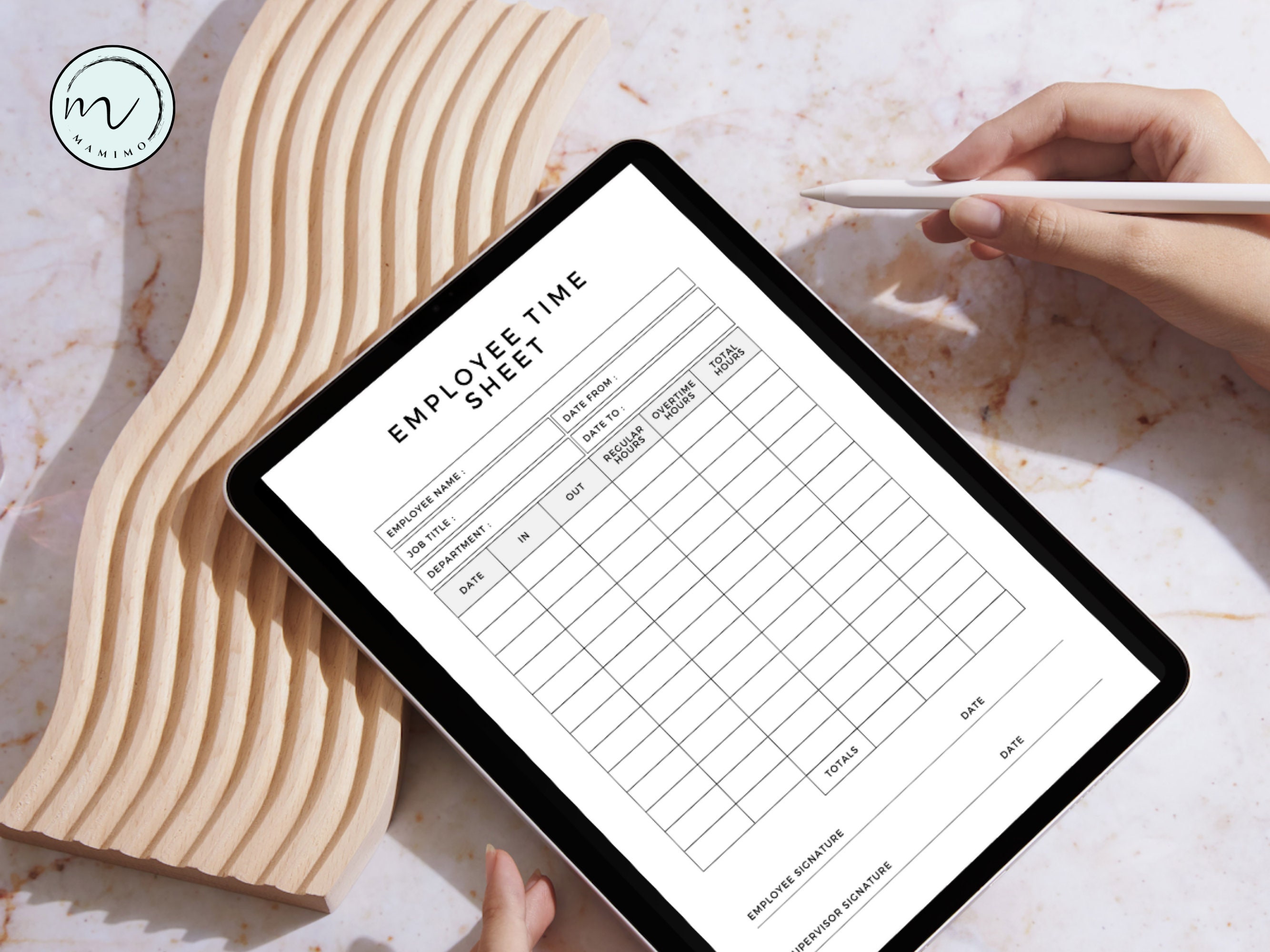 Employee Time Sheet, Employee Scheduling Timesheet, Office Time Card ...