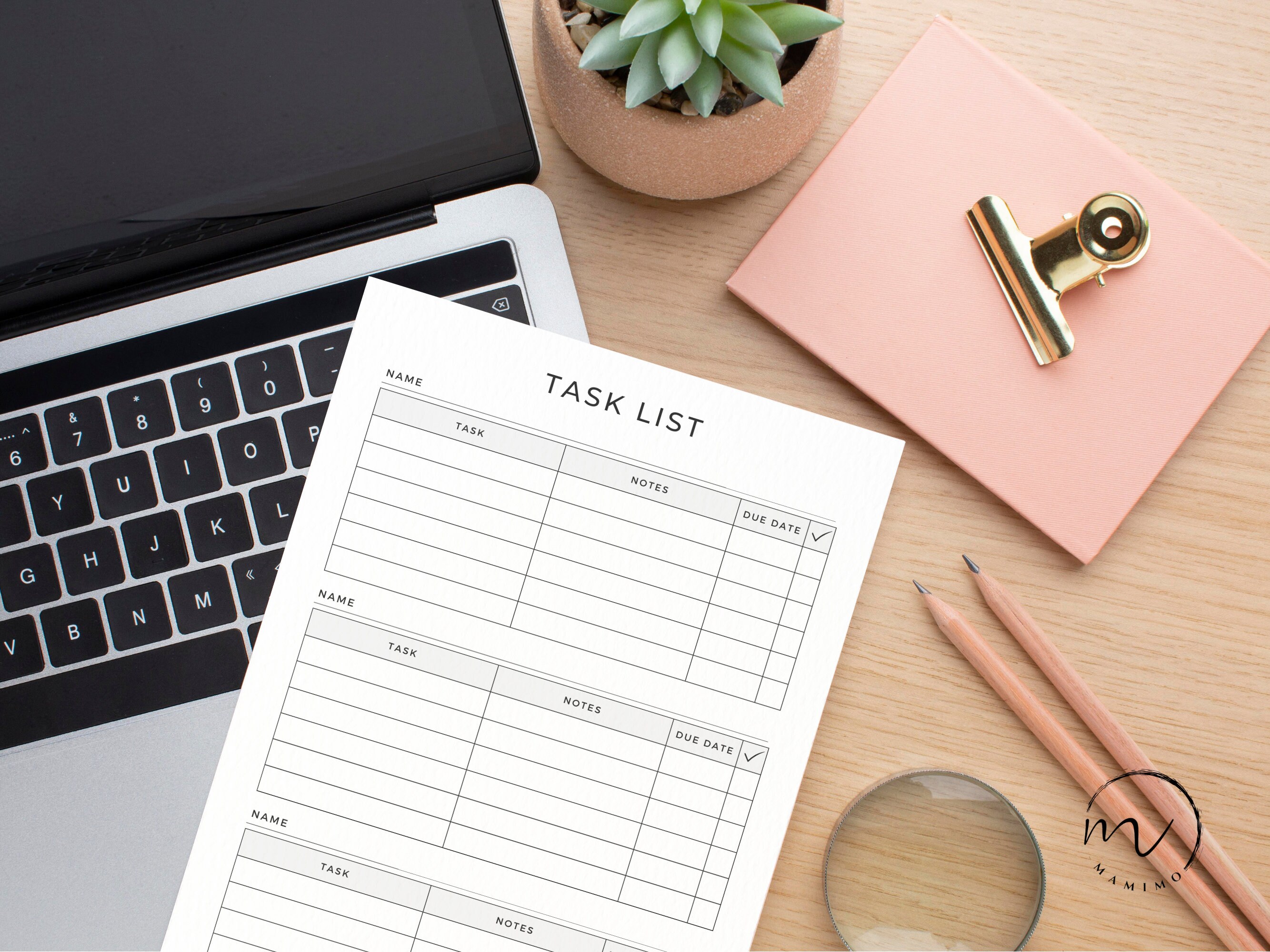 Employee Task List, Assignment Sheet, Employee Timekeeping Sheet, Task ...