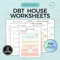 DBT House Worksheet: Core Beliefs Exploration (digital Download) - Etsy
