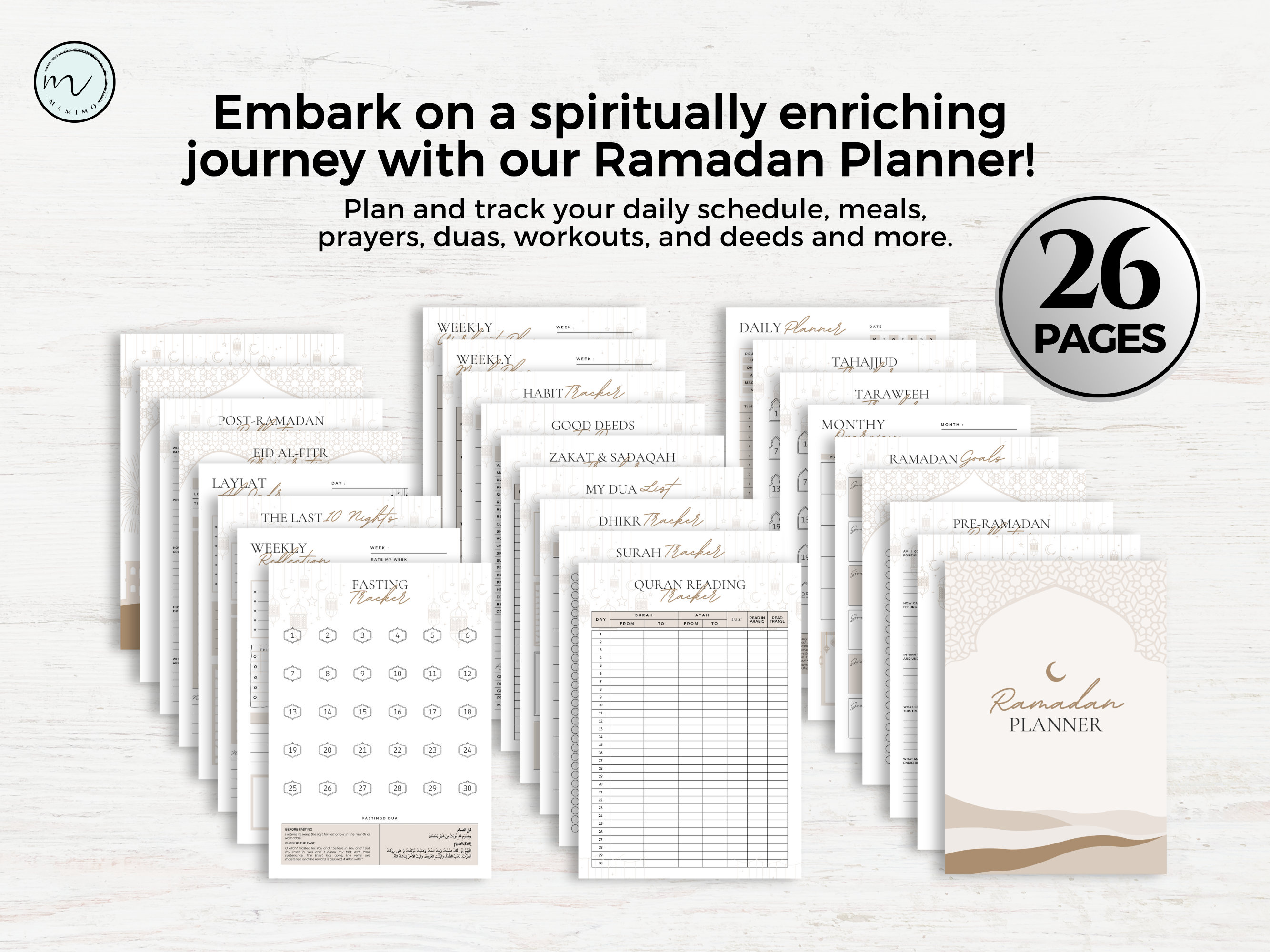 Ramadan Planner, Muslim Planner Digital, Quran Tracker, Salat Tracker ...