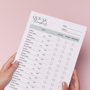 Muslim Planner Digital, Daily Islamic Planner, Quran Tracker, Salat ...