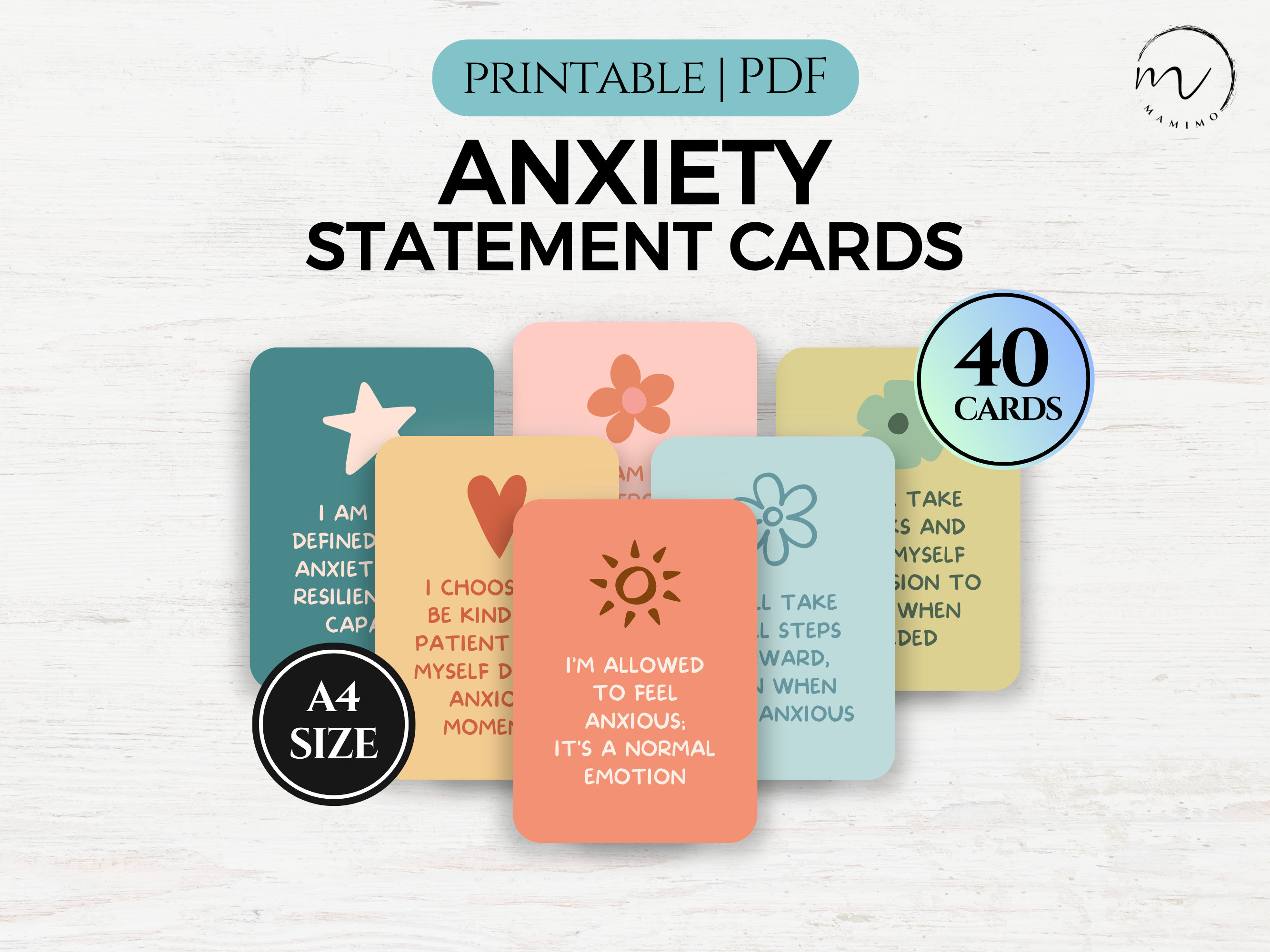 Anxiety Coping Statement Cards, DBT Coping Skills Cards, Affirmation ...