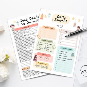 Ramadan Planner Kids, Islamic Activity Book, Daily Muslim Planner ...