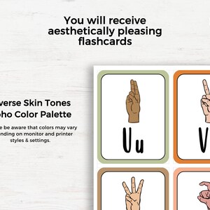 ASL Alphabet Printable, American Sign Language Alphabet ASL Flashcards ...