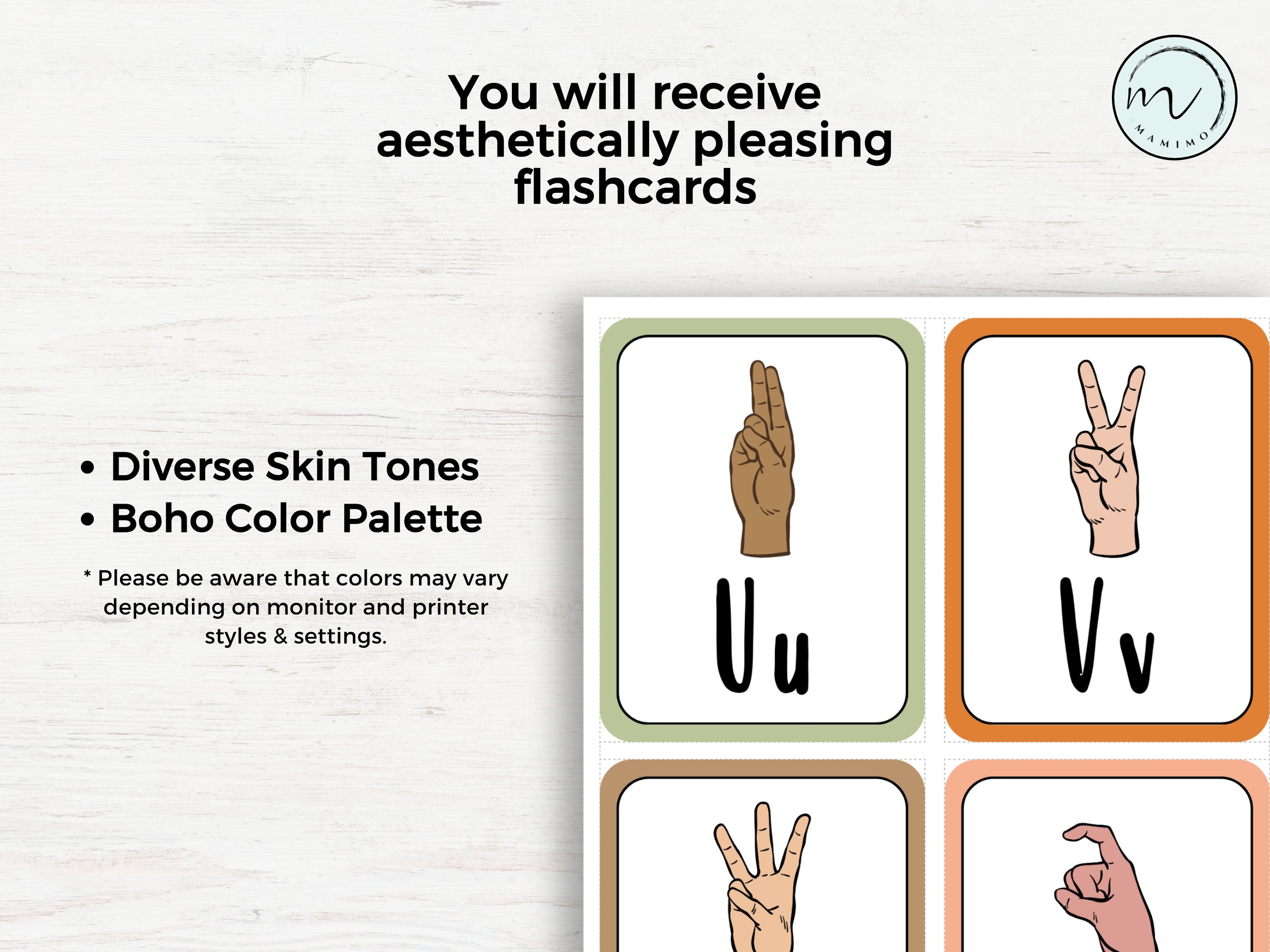 ASL Alphabet Printable, American Sign Language Alphabet ASL Flashcards ...