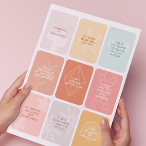 Positive Affirmation Cards for Teens, Daily Affirmations, Positive ...