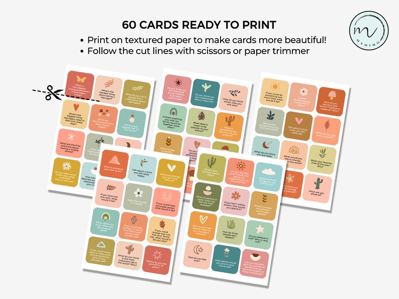 Question Cards Therapy for Teens, Conversation Starters, Counseling ...