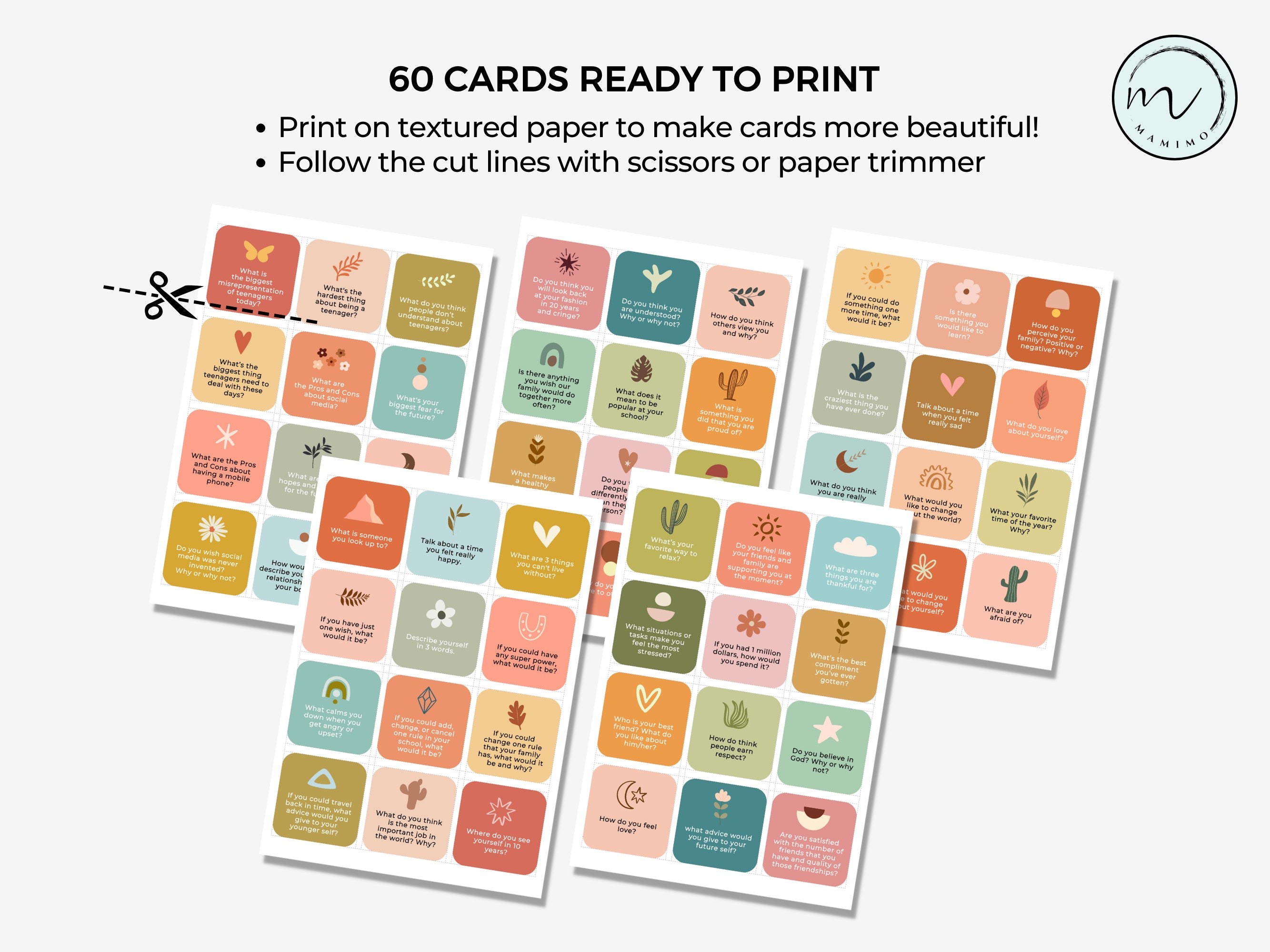 Question Cards Therapy for Teens Conversation Cards - Etsy Canada