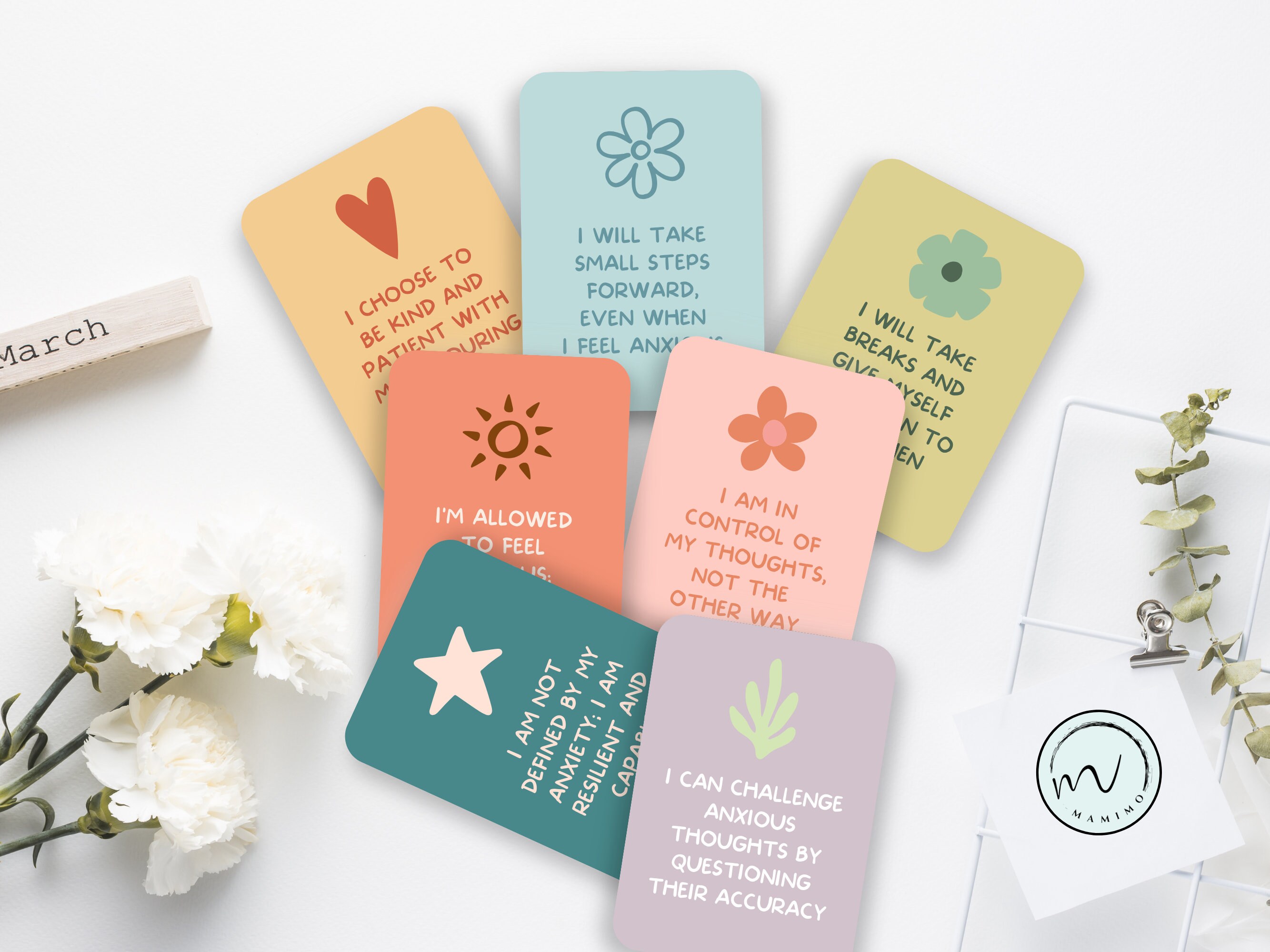 Anxiety Coping Statement Cards, DBT Coping Skills Cards, Affirmation ...