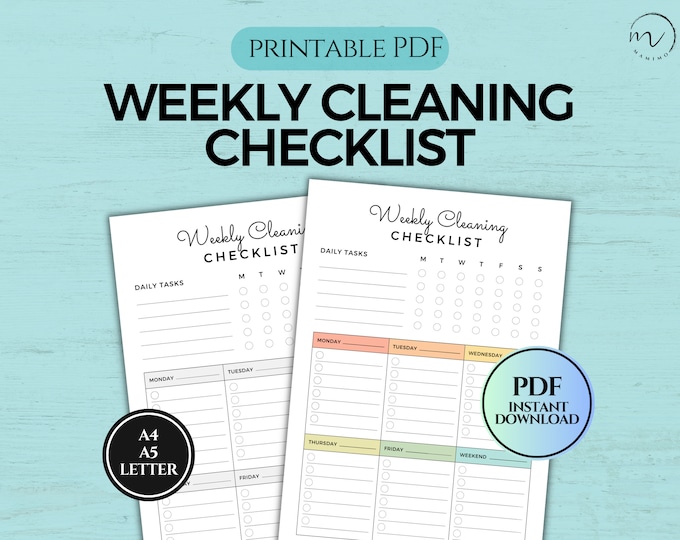 Cleaning Log Printable - Cleaning Tracker - Home Maintenance Printable ...