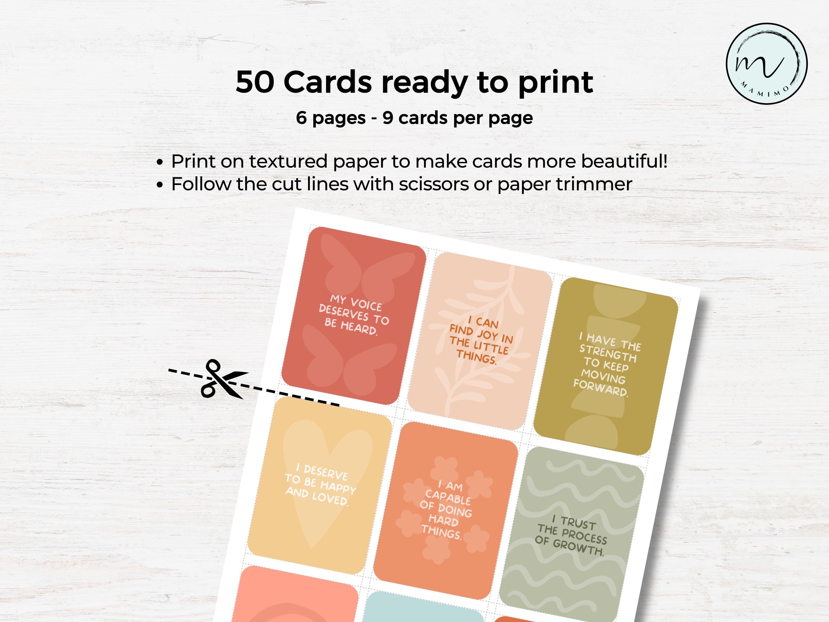 Positive Affirmation Cards for Teens, Daily Affirmations, Positive ...