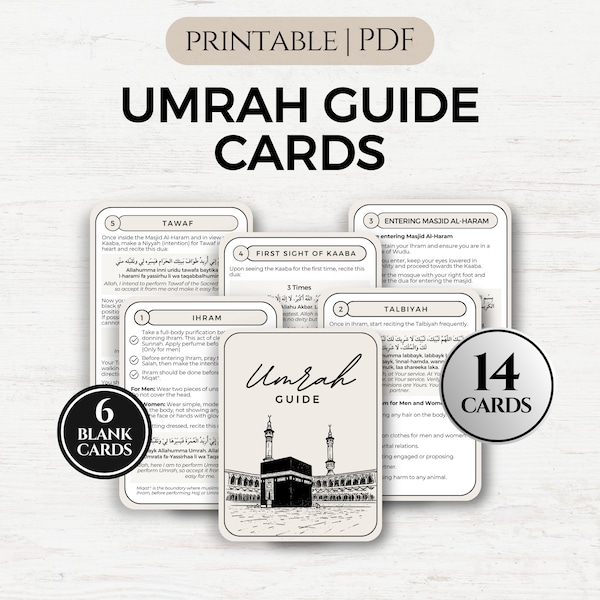 Umrah Card Template - Etsy UK
