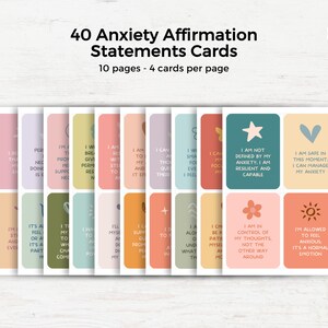 Anxiety Coping Statement Cards, DBT Coping Skills Cards, Affirmation ...