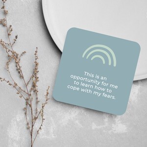 DBT Affirmation Cards, Coping Skills Cards, Anxiety Statement ...