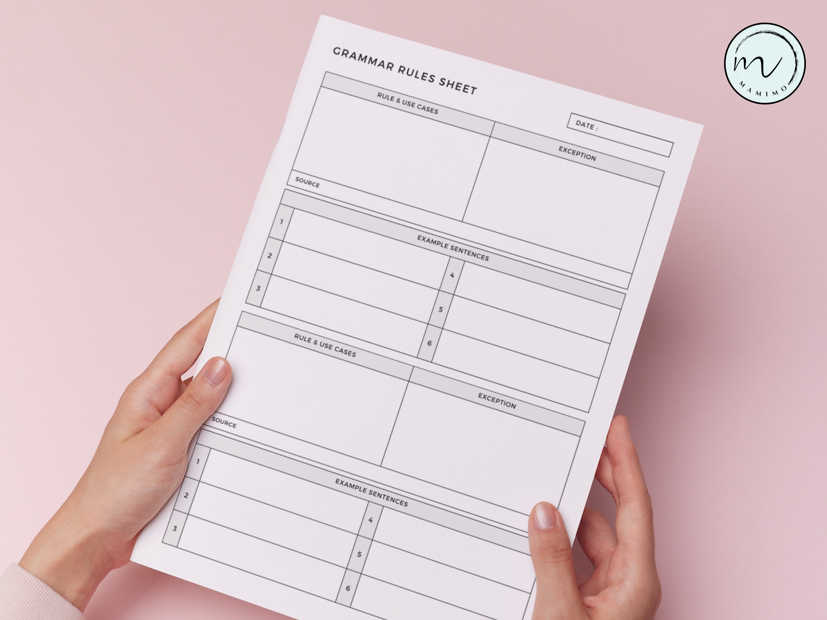 Grammar Rule Sheets, Language Learning, Grammar Worksheets Reference ...