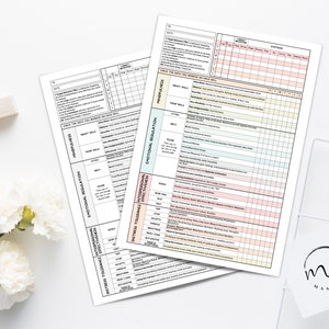 DBT Skills Tracker, DBT Diary Card, Dialectical Behavior Therapy ...