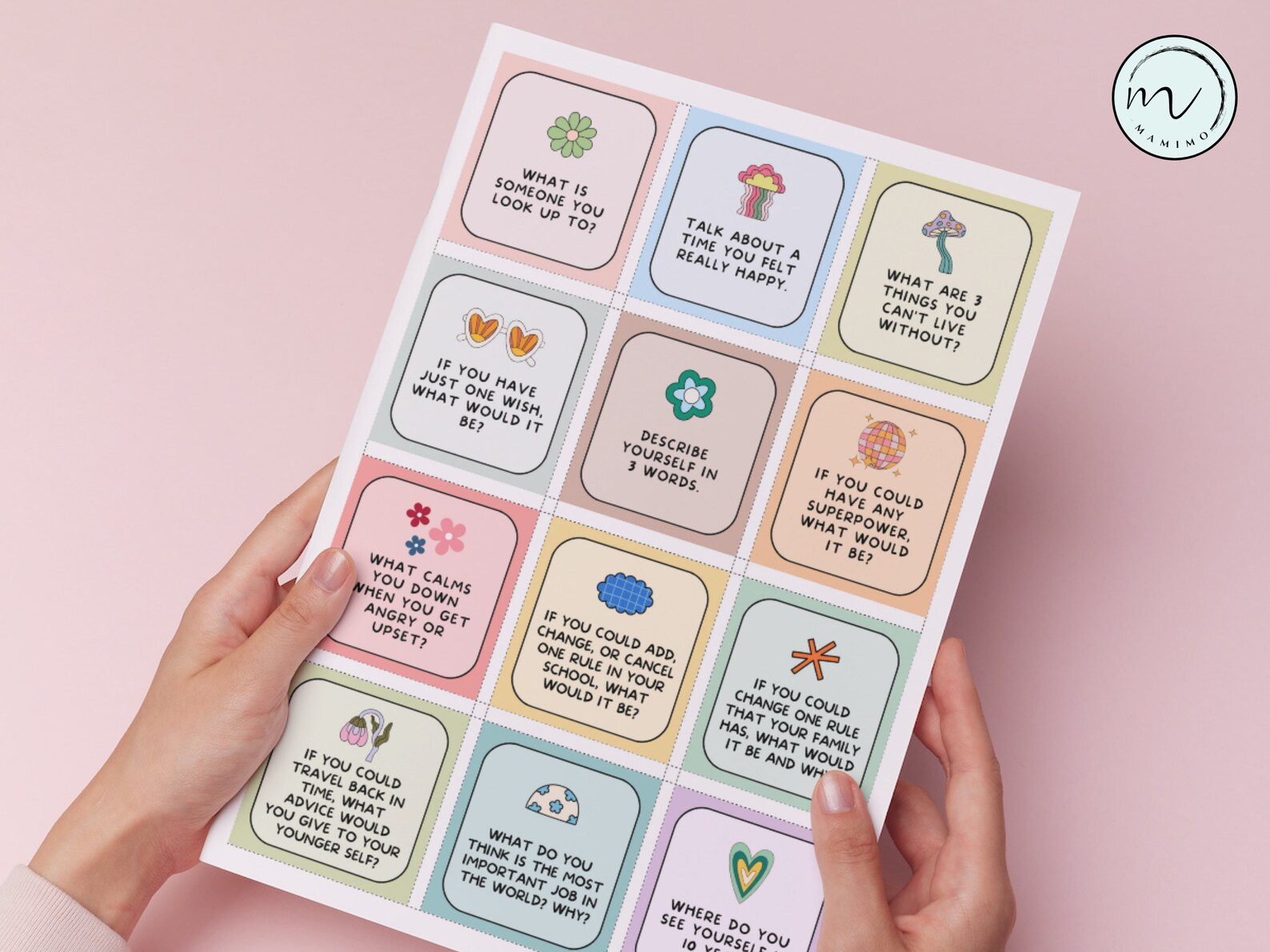 Therapy Question Cards for Teens, Conversation Cards, Counseling Flash ...