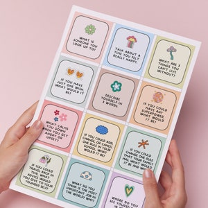 Therapy Question Cards for Teens, Conversation Cards, Counseling Flash ...