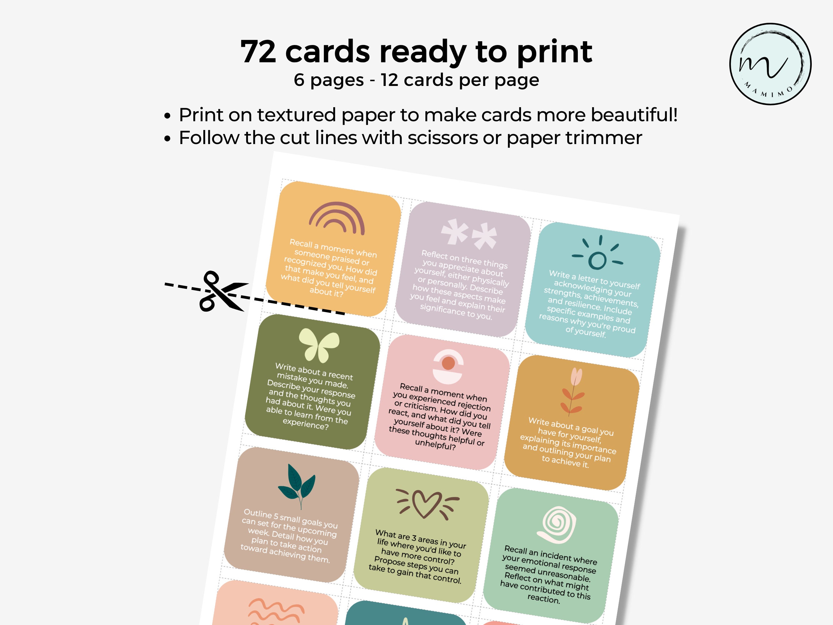 DBT Journal Prompts Anxiety Cards Social Psychology Mental - Etsy