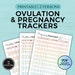Ovulation Test Strips Tracker, Pregnancy Test Chart, OPK Tracker ...