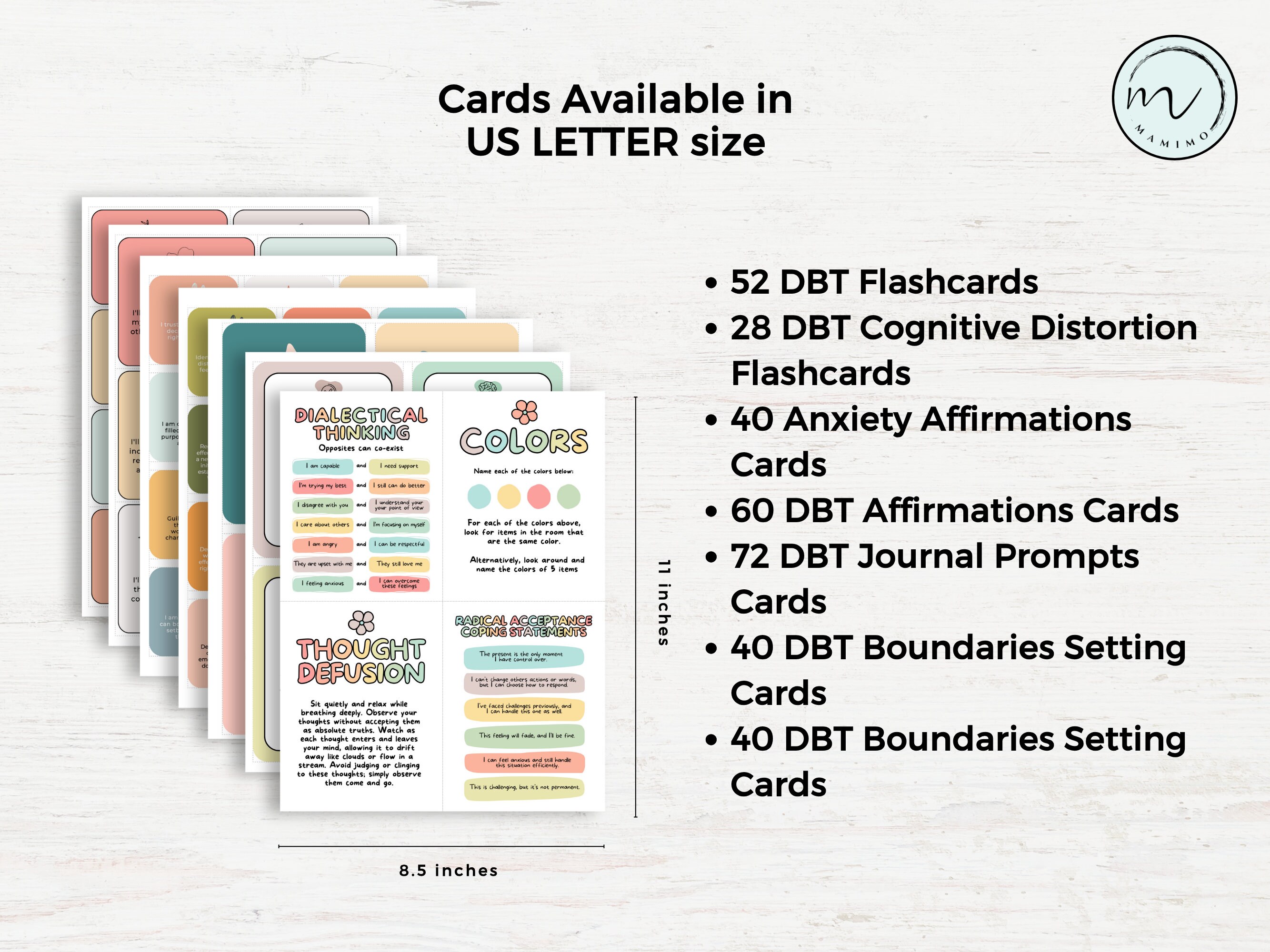 DBT Mega Bundle, Dialectical Behavior Therapy Coping Skills Cards ...