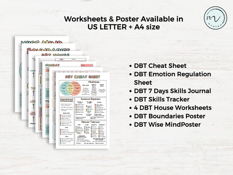 DBT Mega Bundle, Dialectical Behavior Therapy Coping Skills Cards ...