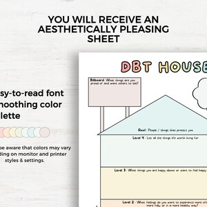 DBT House Worksheets, DBT Skills, Dialectical Behavior Therapy, Dbt ...