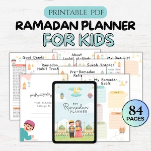 Ramadan Planner Kids, Islamic Activity Book, Daily Muslim Planner ...